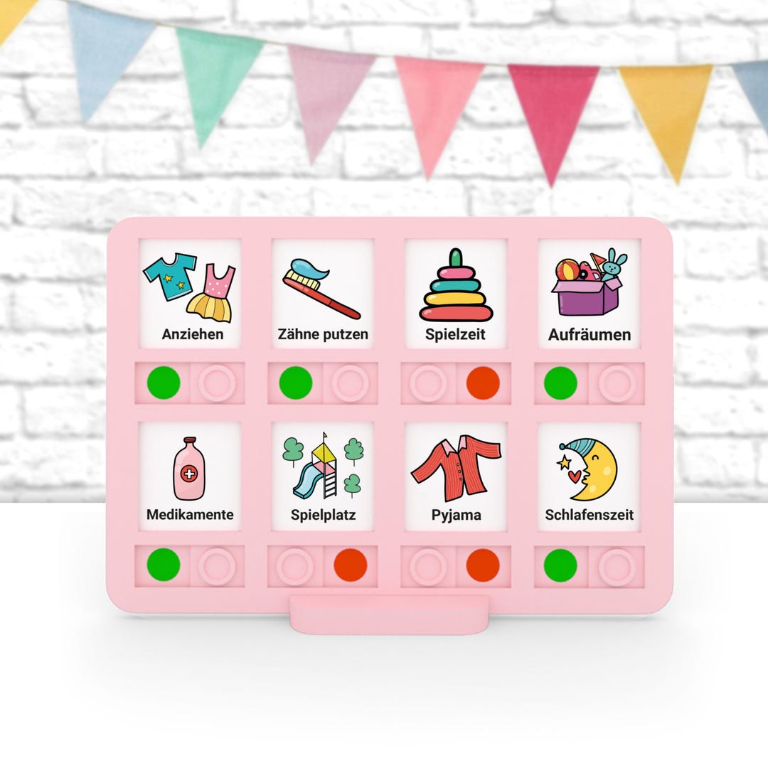 Magnetic Visual Routine Planner for Kids | Montessori | Daily Planner ...