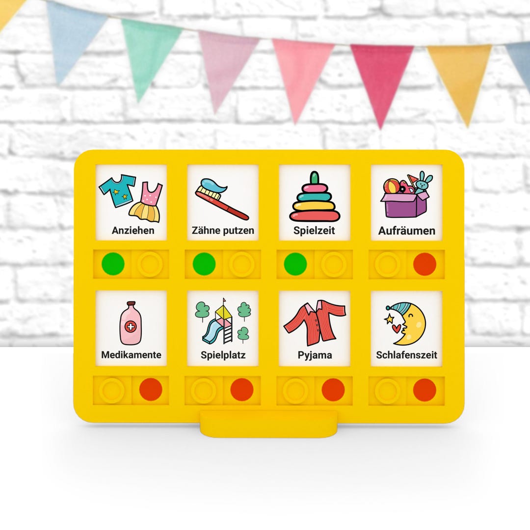 Magnetic Visual Schedule for Children With Autism | Daily Routine ...