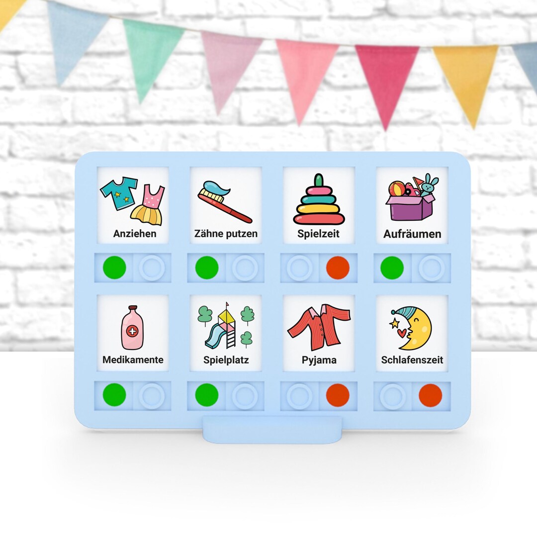 Magnetic Visual Task Board for Kids | Montessori | Daily Planner & To ...