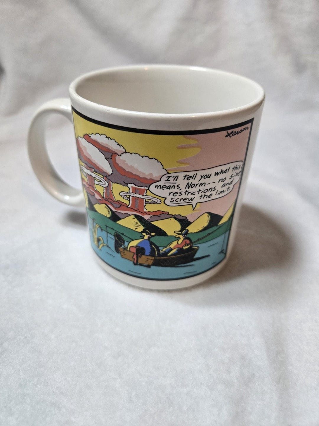 Vintage 1986 the Far Side by Gary Larson Coffee Tea Mug Norm Atomic ...