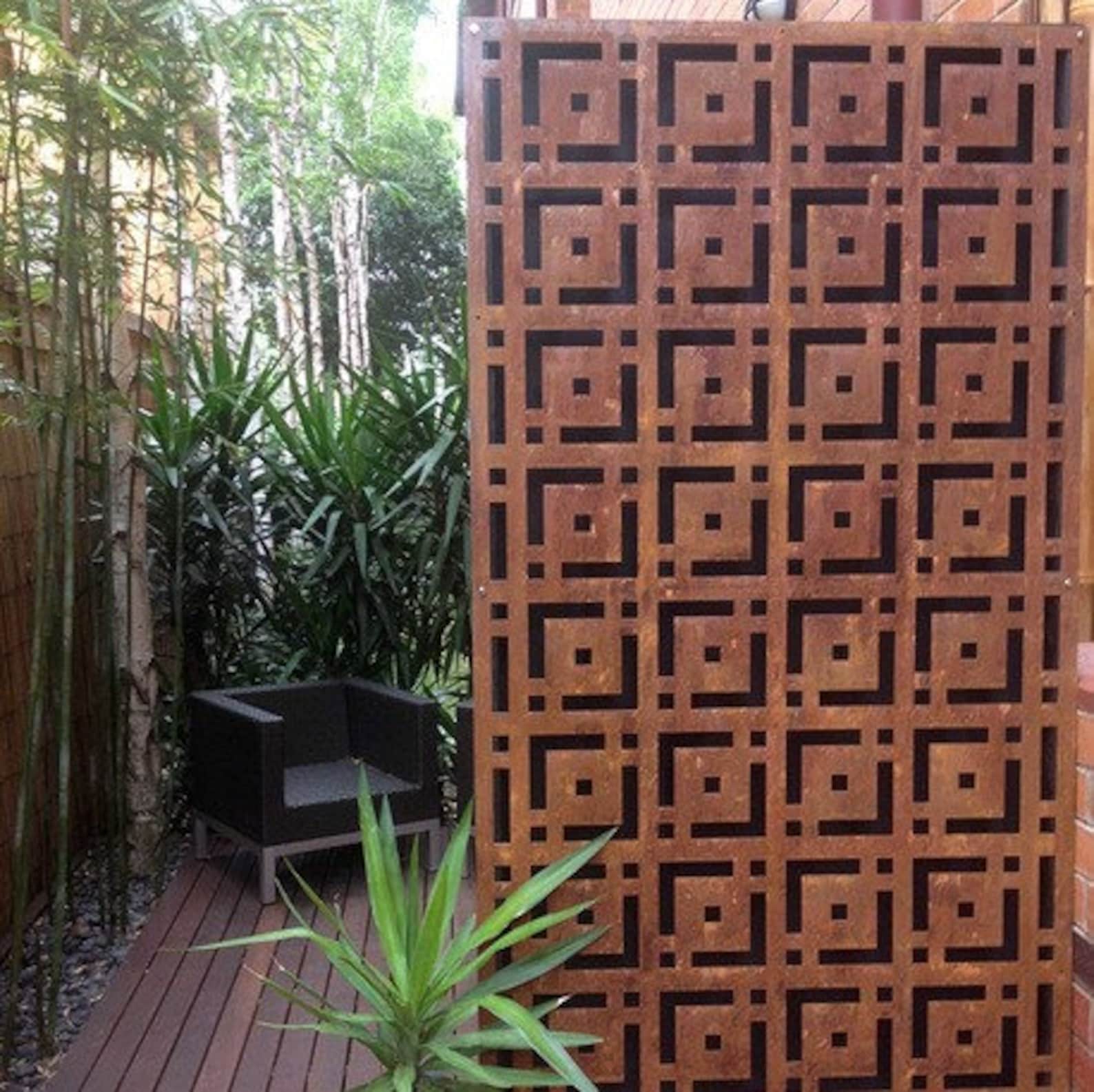 CORTEN Experts: Laser Cut Corten Fencing, Privacy Screens, Outdoor ...