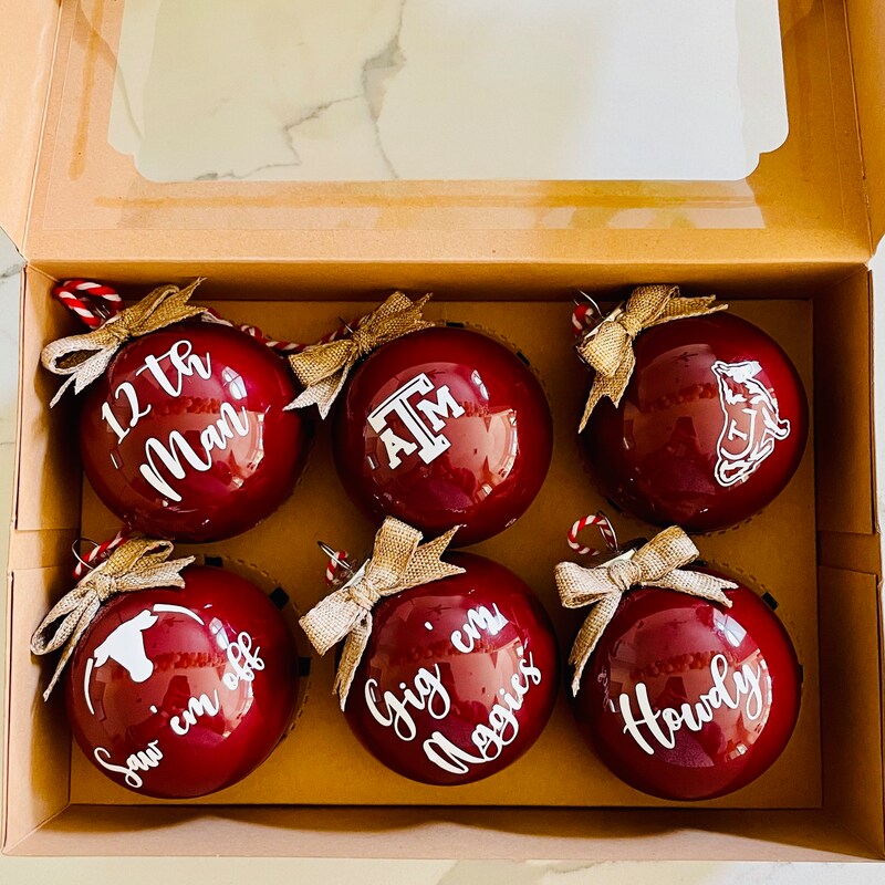 Texas A&m Aggie Christmas Ornament - Etsy
