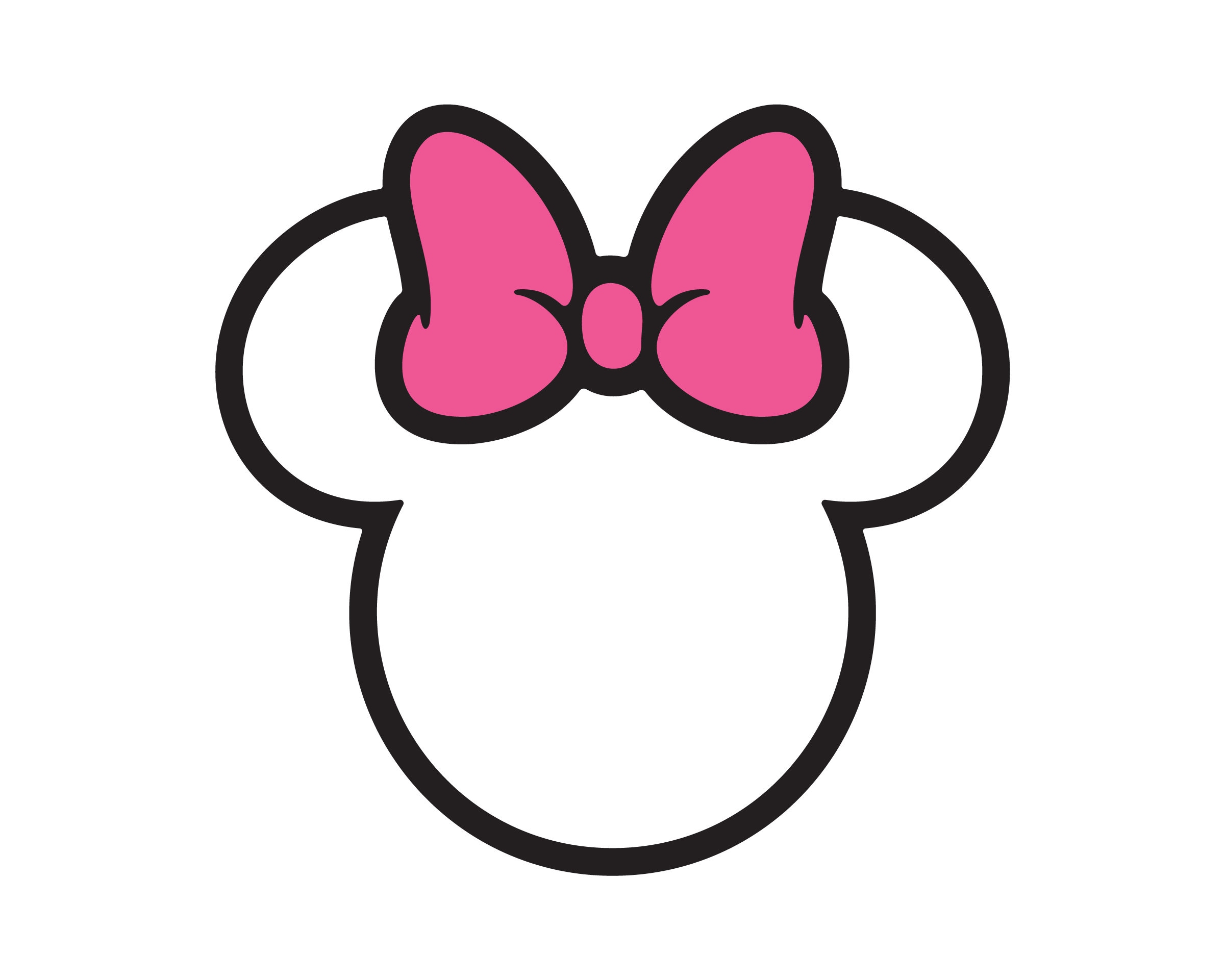 MICKEY MINNIE EARS mouse Silhouette, Svg, Png, Clipart, Digital ...