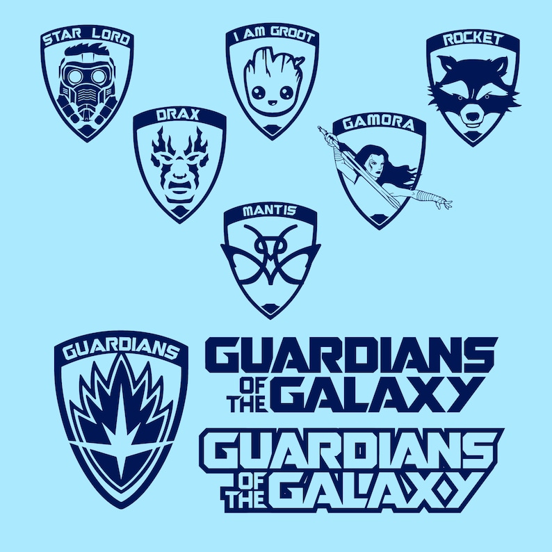 Guardians Logos Svg for Cricut/silhouette, Perfect for Vacation Shirts ...