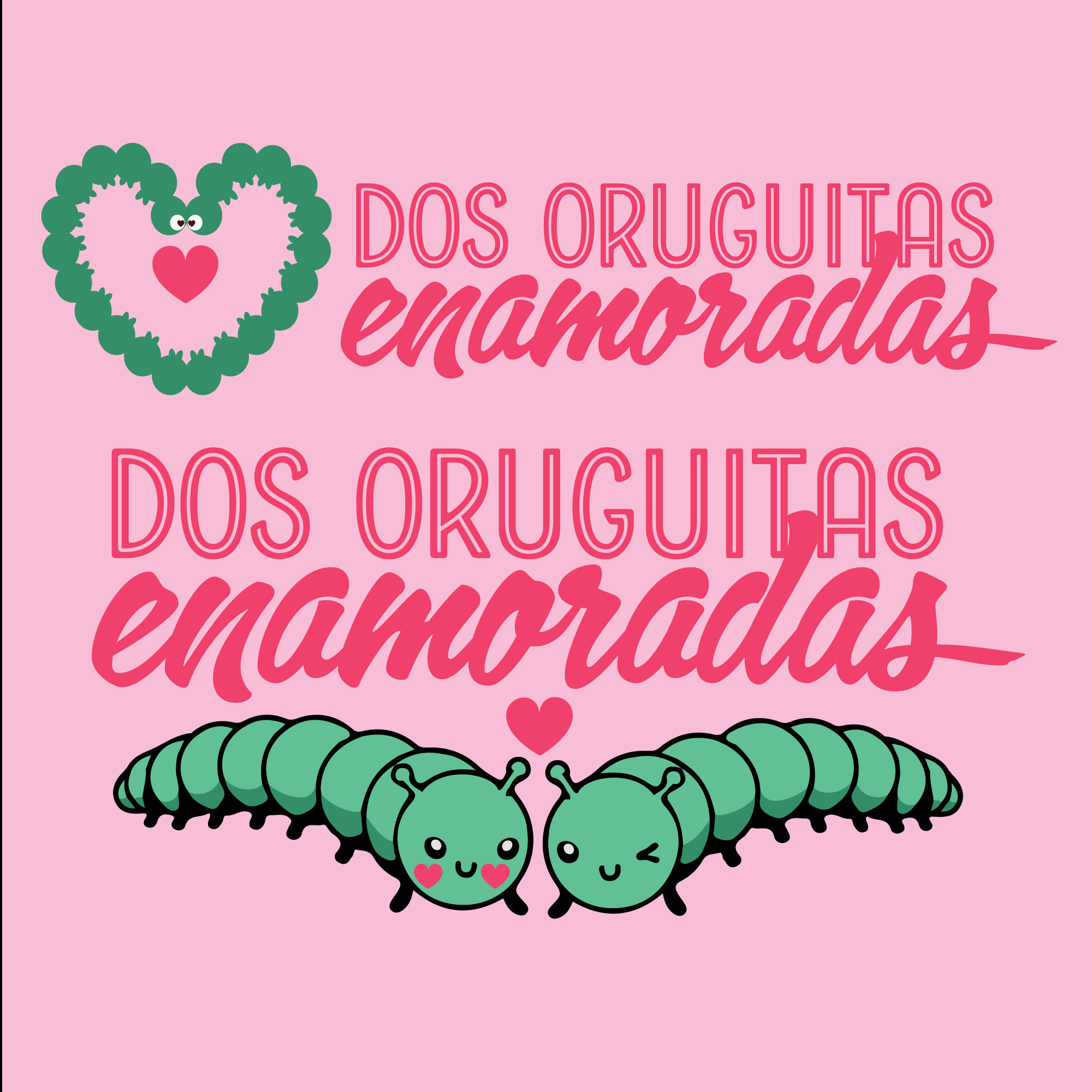 Dos oruguitas enamoradas svg para Cricut/Silhouette perfecto - Etsy México