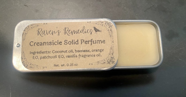 Solid Perfume/vanilla/rose/patchouli/orange/jasmine / Spring / Handmade / Made With Beeswax and ...