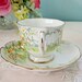 Royal Albert Crown China Partridge Pea Teacup and Saucer - Etsy