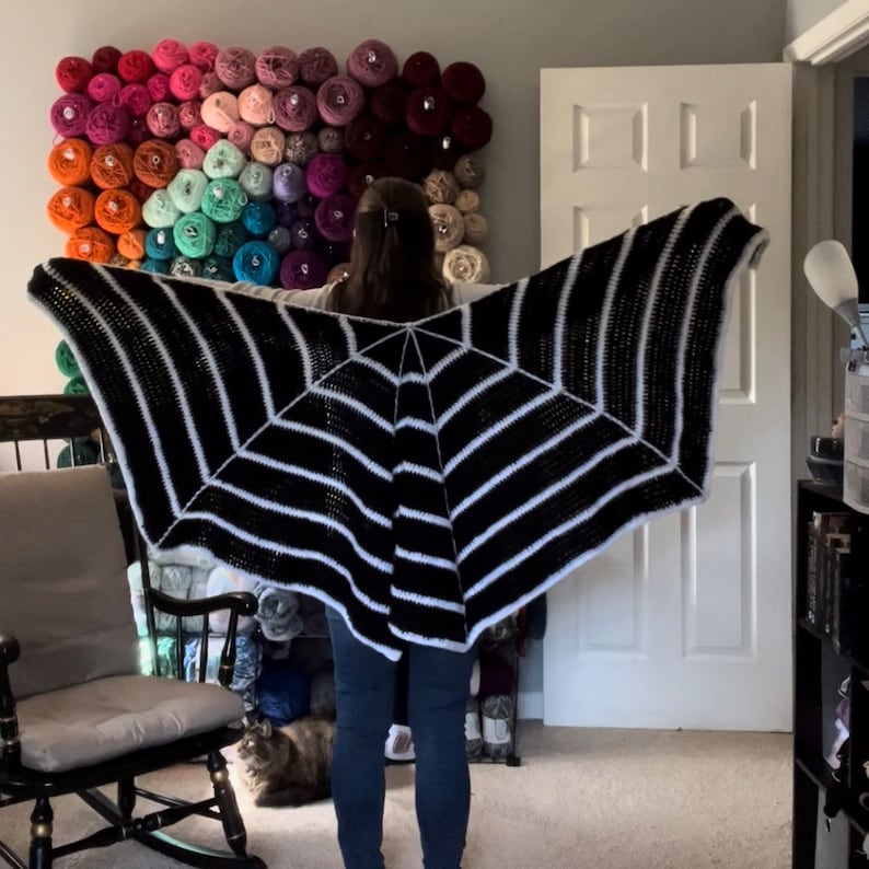 Spiderweb Shawl Wrap Halloween Clothes Spider Web Clothes - Etsy