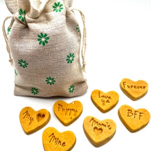 Conversation Heart for Small Dog, Peanut Butter Snack, Grain Free ...