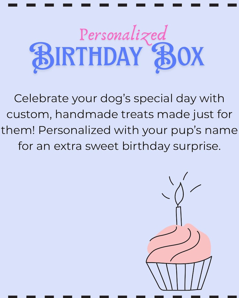 Personalized Birthday Treat Box for Dogs – Organic Artisan Variety Pack ...