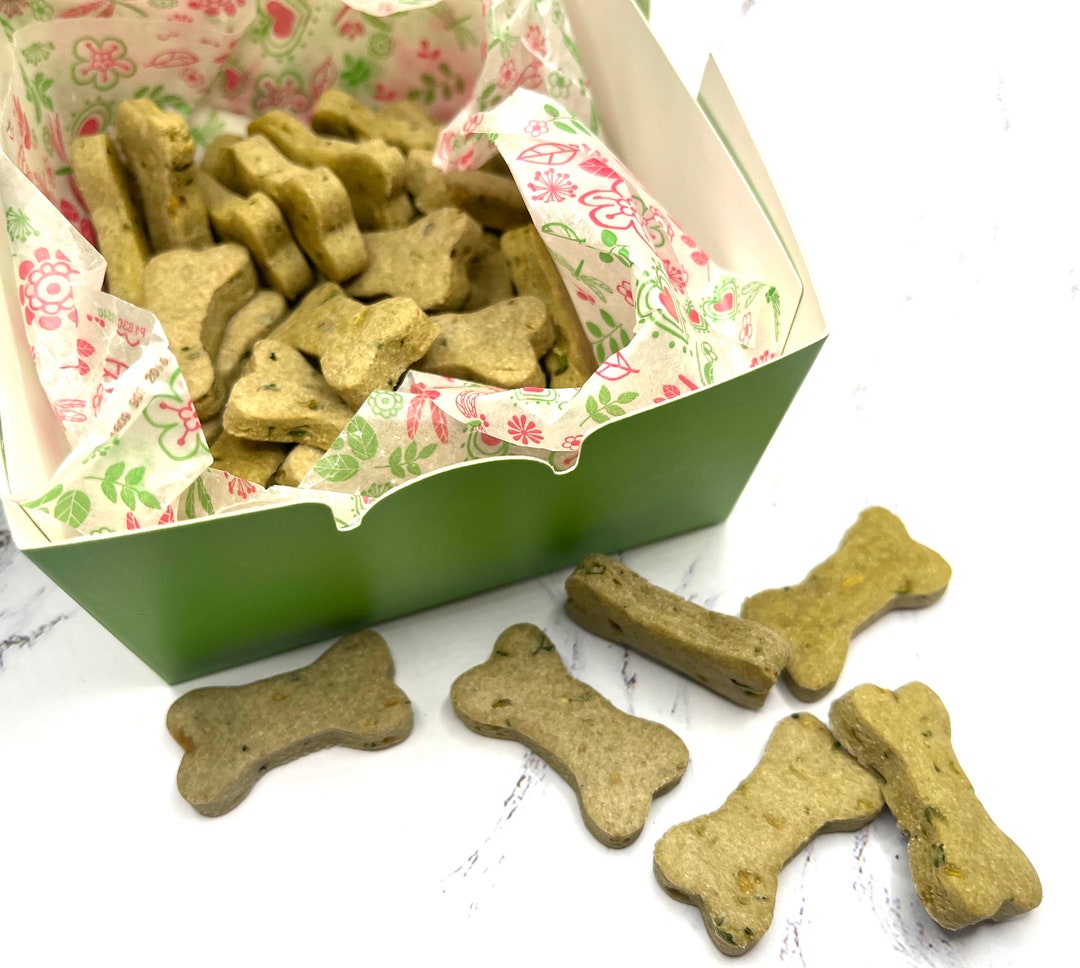Small Green Dog Treat for Tiny Dog Crunchy Snack Made Fresh Baked ...