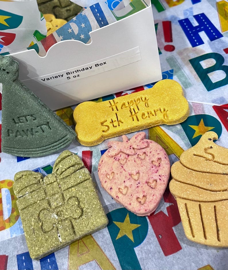 Personalized Birthday Treat Box for Dogs – Organic Artisan Variety Pack ...