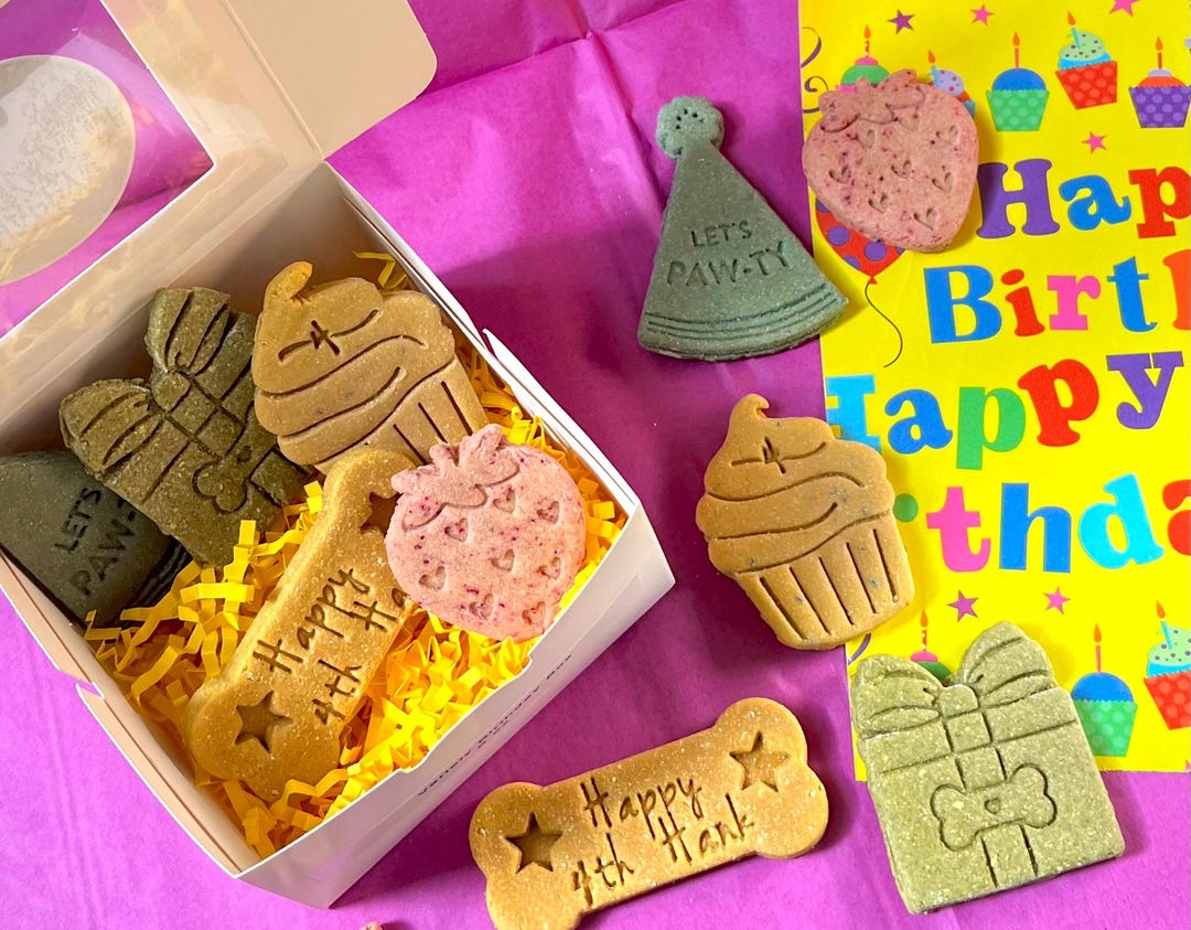 Personalized Birthday Treat Box for Dogs – Organic Artisan Variety Pack ...