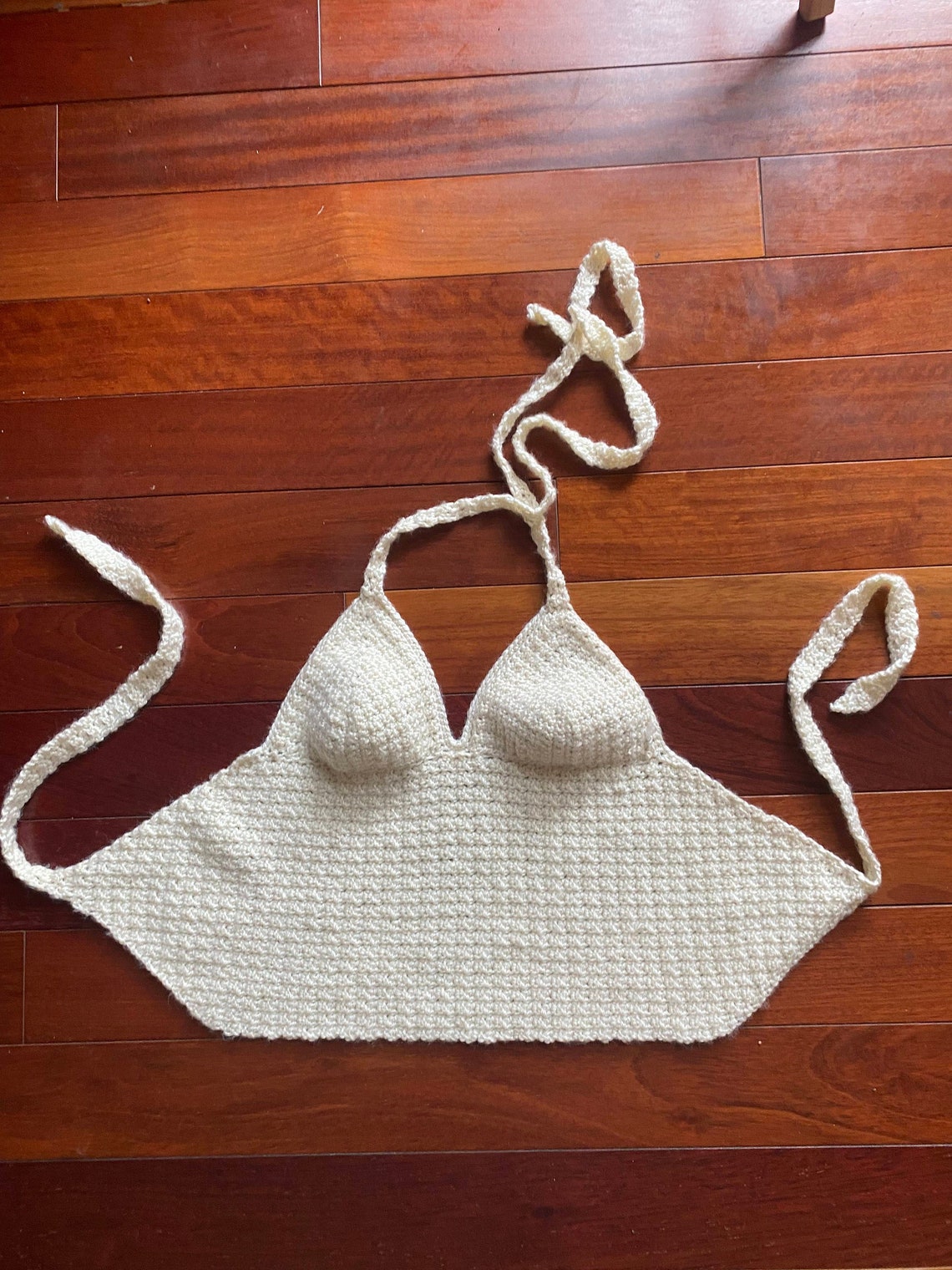 Crochet Tie Halter Crop Top Pattern PDF Size Small - Etsy