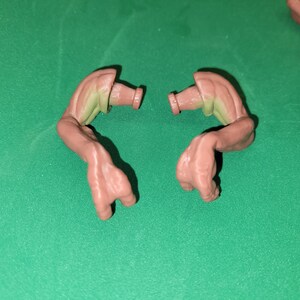 Rod's Random Works Curled Red Rex Arm Pair - Etsy