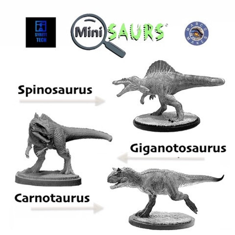 Giganotosaurus Minisaurs Dinosaur Miniatures by Marco Makes - Etsy