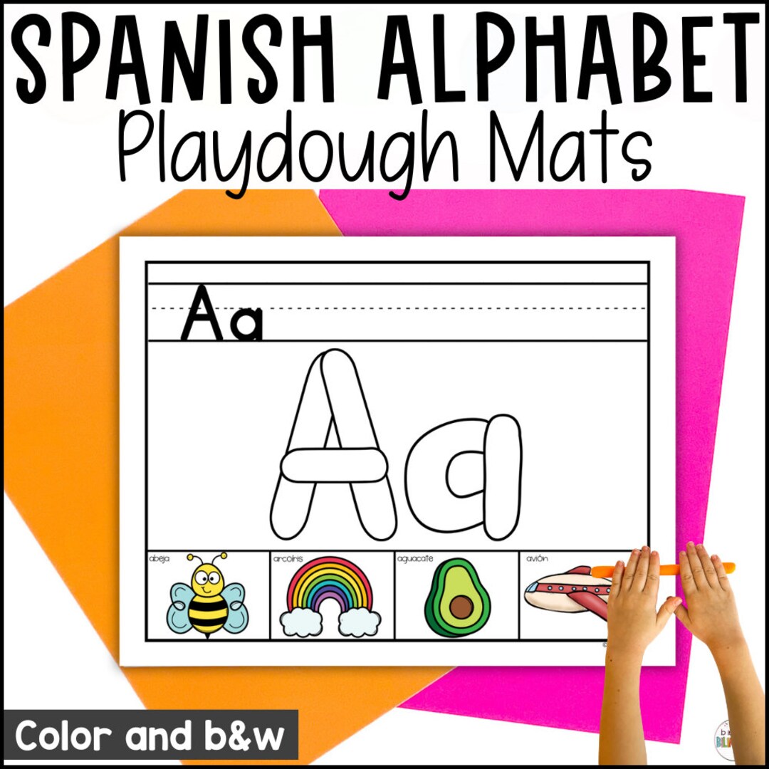 Traza El Alfabeto Spanish Alphabet Playdough Mats ABC Mats in Spanish ...