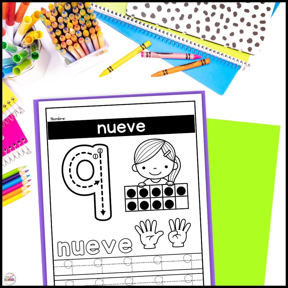 Subitizing | Number Sense Worksheets in Spanish - Etsy