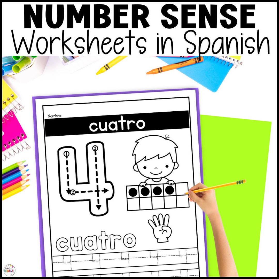 Subitizing | Number Sense Worksheets in Spanish - Etsy