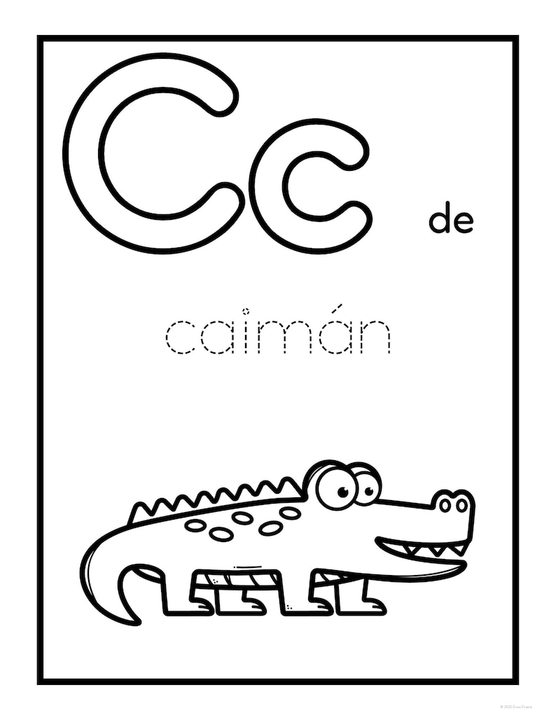 Spanish Alphabet | Coloring Sheets |beginning Sounds Worksheets for Pre ...