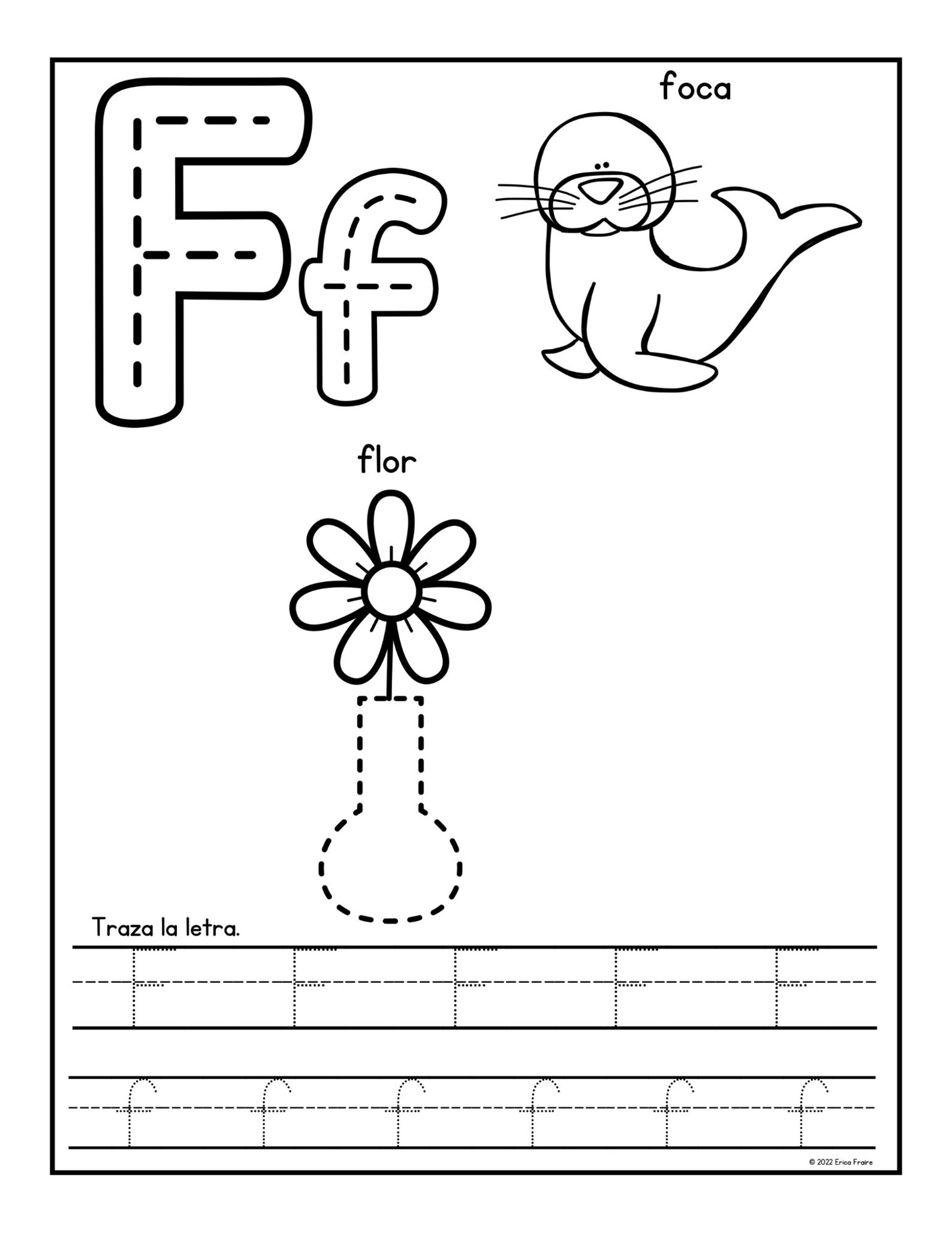 Spanish Alphabet Worksheets for Homeschool Pre-k Kindergarten Tracing ...