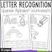 Spanish Alphabet | Letter Recognition Worksheets for Pre-k ...
