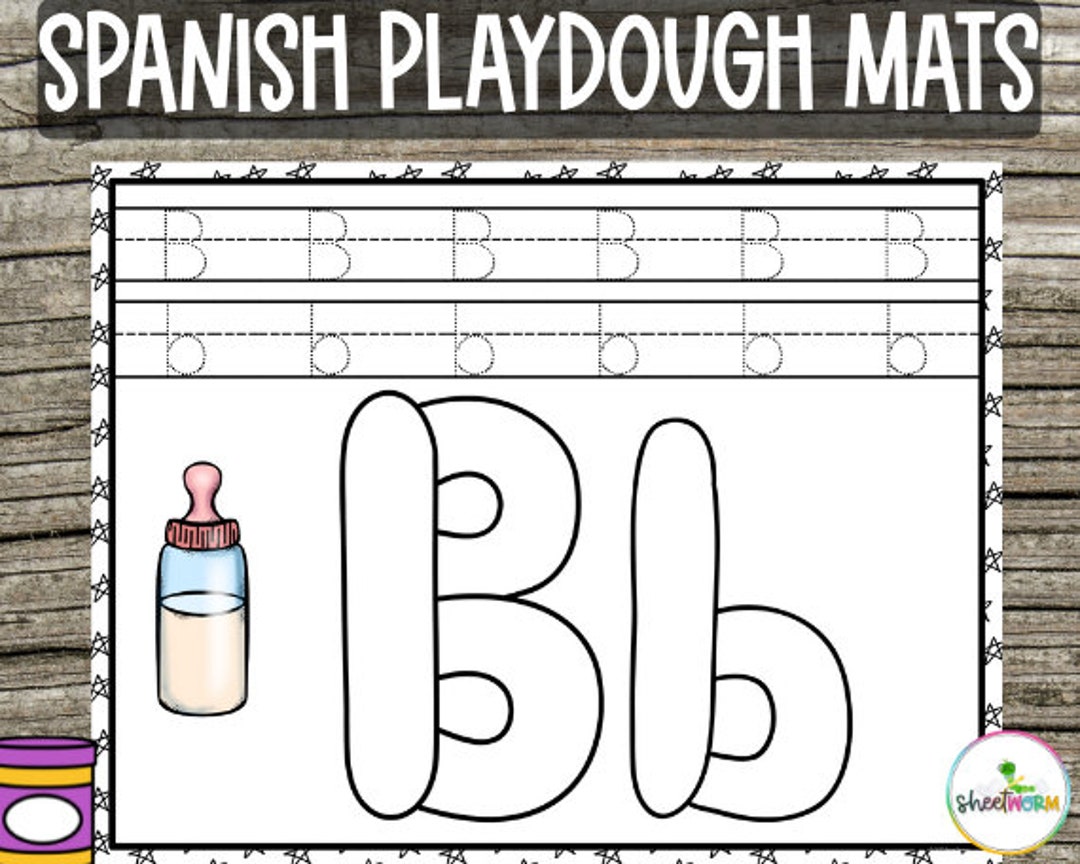 Spanish Alphabet Play Dough Mats Preschool Printable Play - Etsy