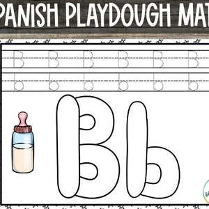 Spanish Alphabet Play Dough Mats Preschool Printable Play - Etsy