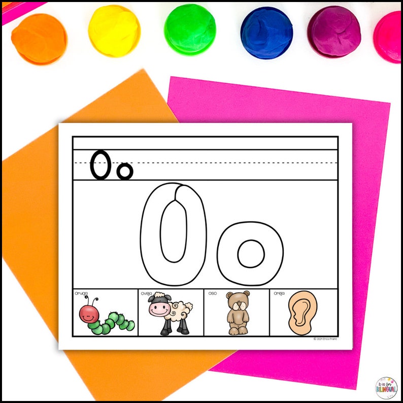 Traza El Alfabeto | Spanish Alphabet Playdough Mats | ABC Mats in ...