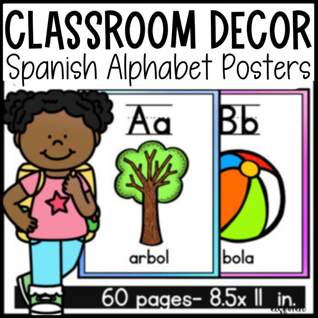 Classroom Decor |spanish Alphabet Posters | Homeschool Room Decor ...