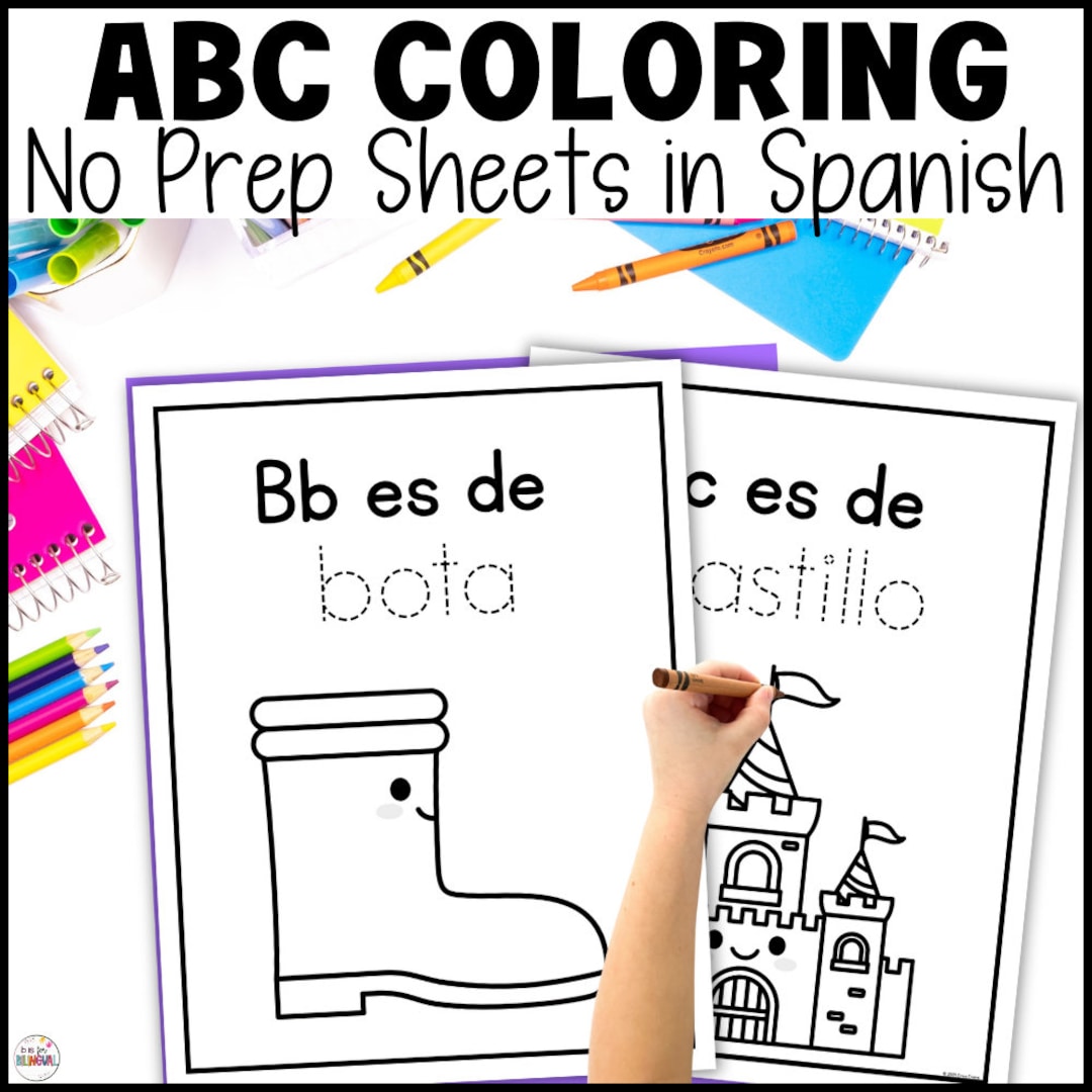 ABC Coloring Sheets in Spanish | El Alfabeto - Etsy