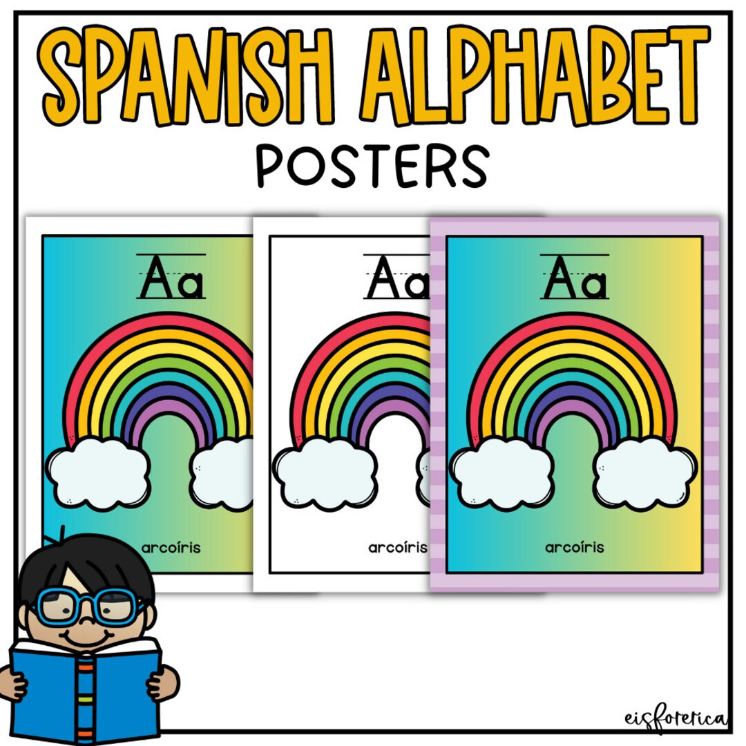 Spanish Alphabet Posters for Homeschool and Classroom - Etsy Australia