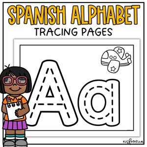 Spanish Alphabet Tracing Pages for Homeschool Preschool - Etsy