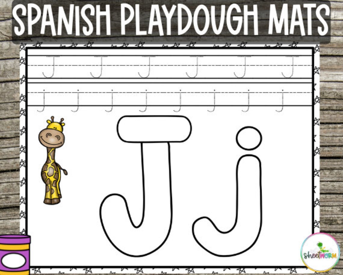 Spanish Alphabet Play Dough Mats Preschool Printable Play - Etsy