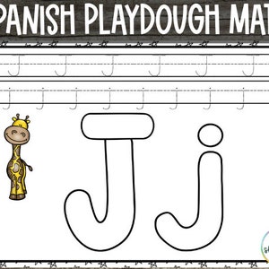 Spanish Alphabet Play Dough Mats Preschool Printable Play - Etsy
