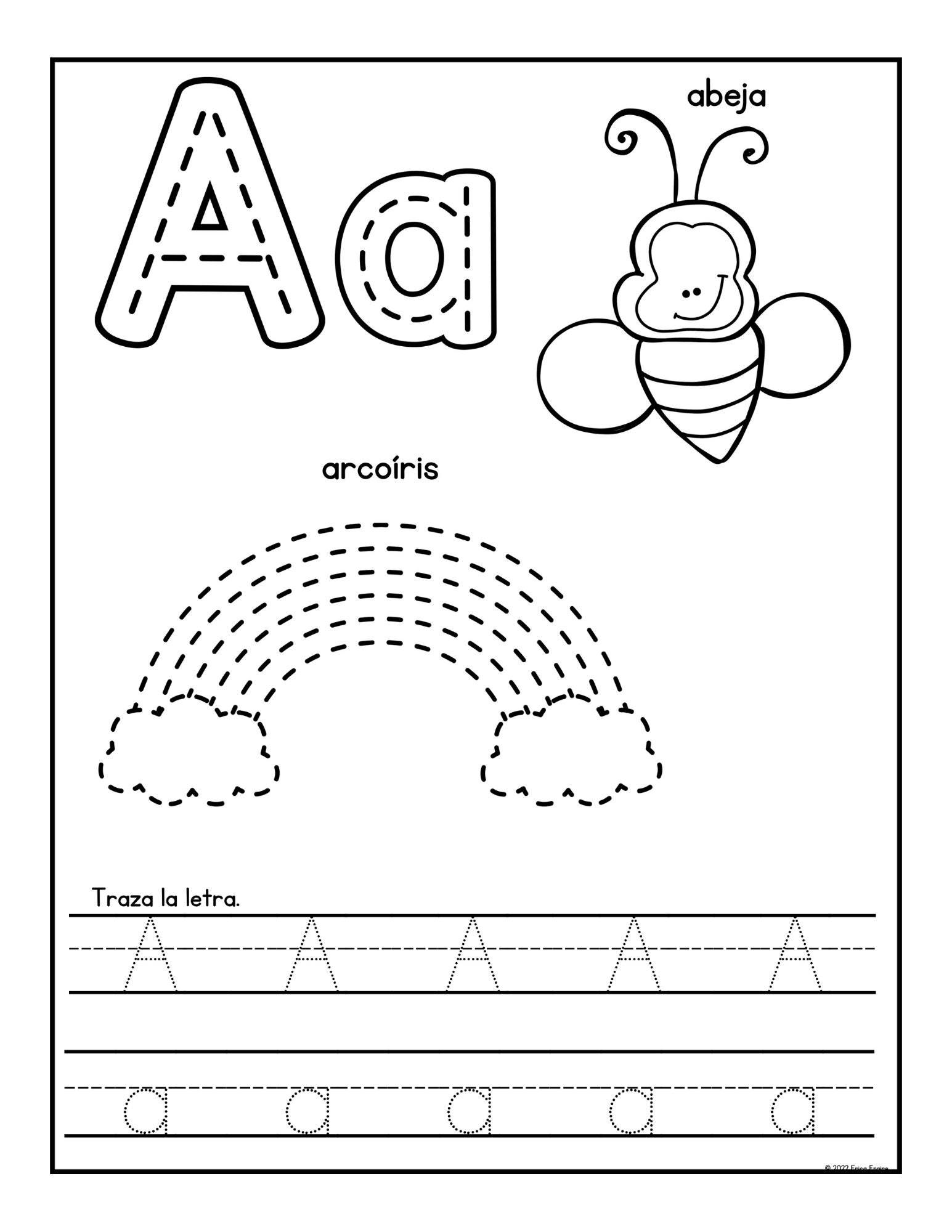 Spanish Alphabet | Letter Recognition Worksheets for Pre-k ...