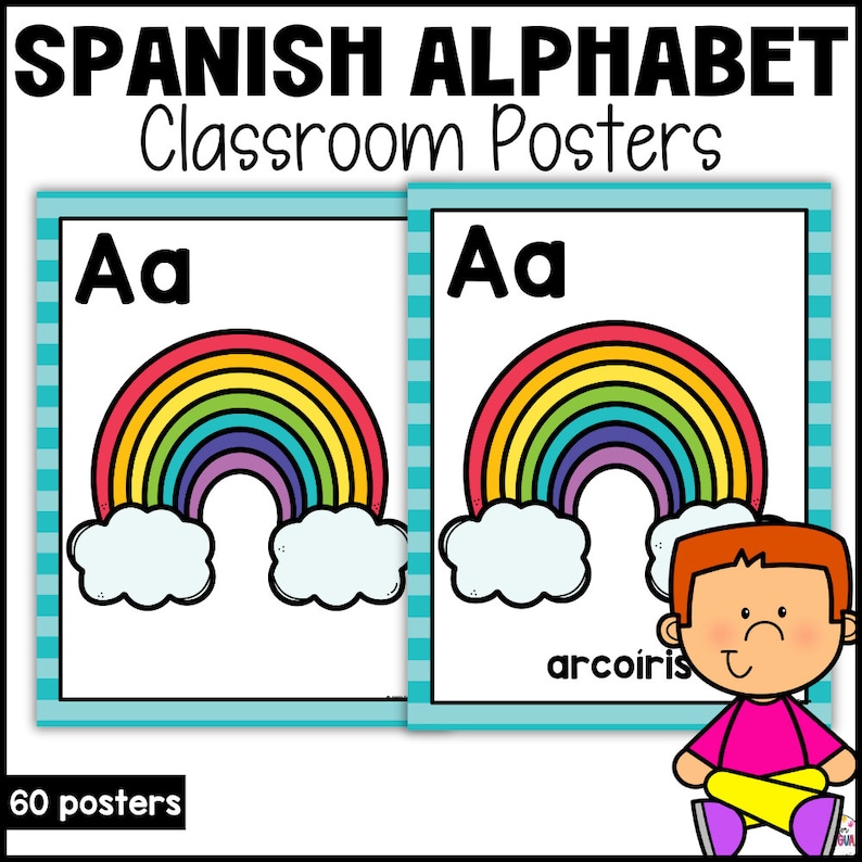 Spanish Alphabet Posters | Homeschool Decor| Classroom Decor | El ...
