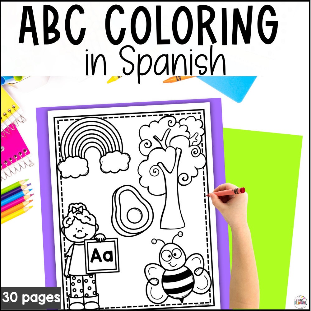 Spanish Alphabet Coloring Sheets beginning Sounds Worksheets for Pre-k ...