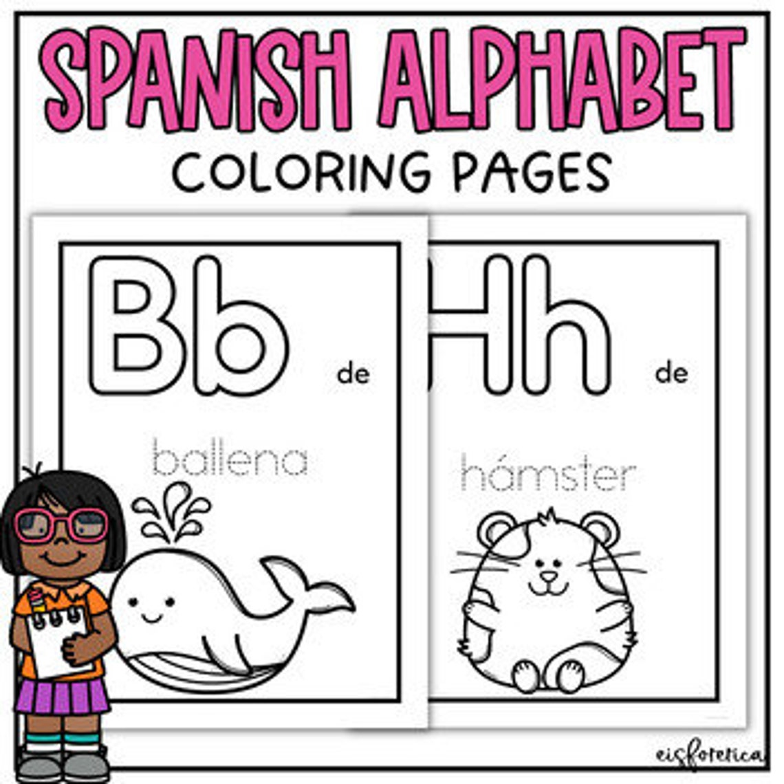 Spanish Alphabet Worksheets for Pre-k, Kindergarten, and Homeschool ...