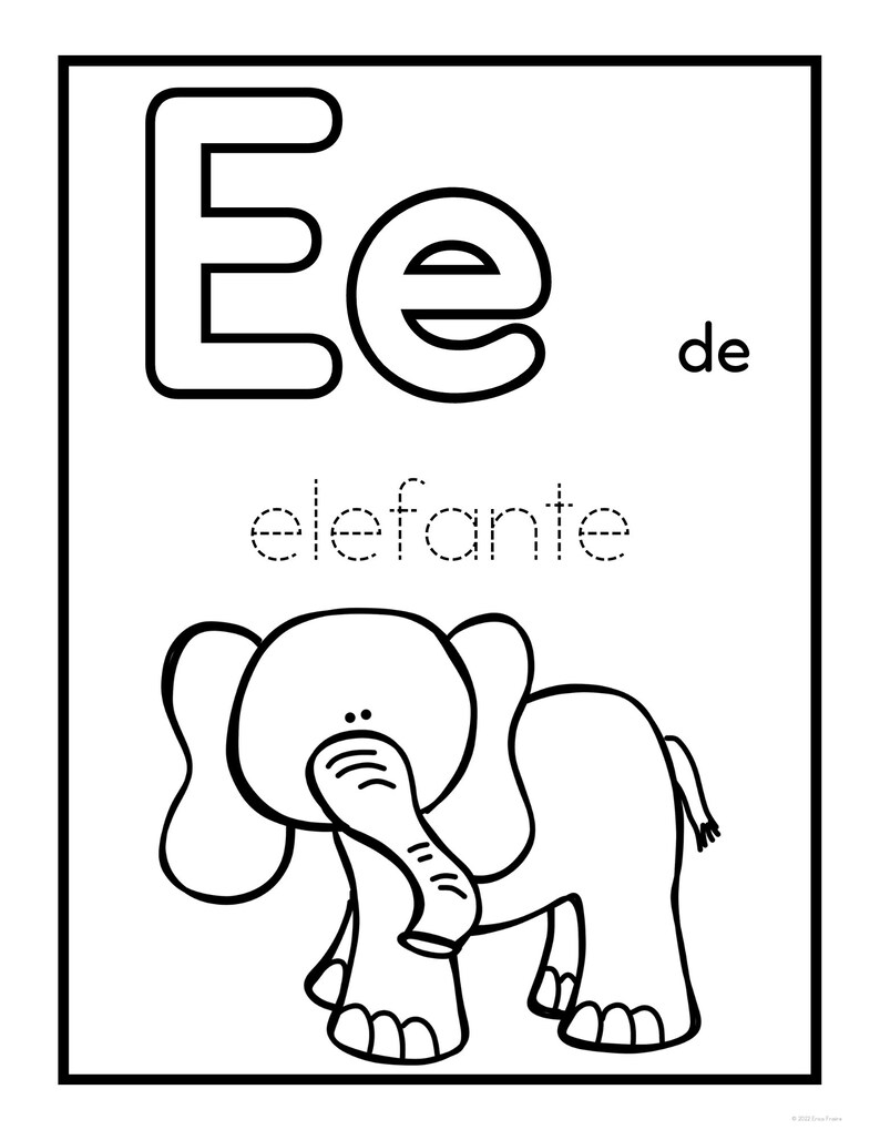 Spanish Alphabet | Coloring Sheets |beginning Sounds Worksheets for Pre ...