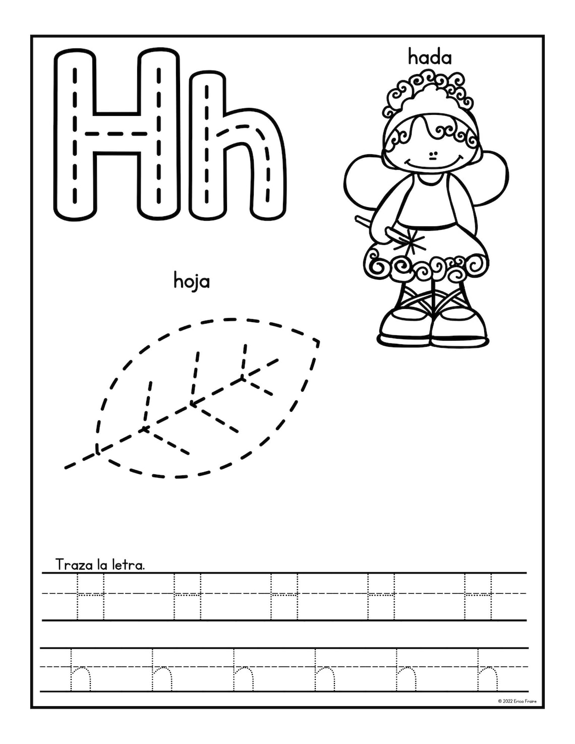 Spanish Alphabet Worksheets for Homeschool Pre-k Kindergarten Tracing ...