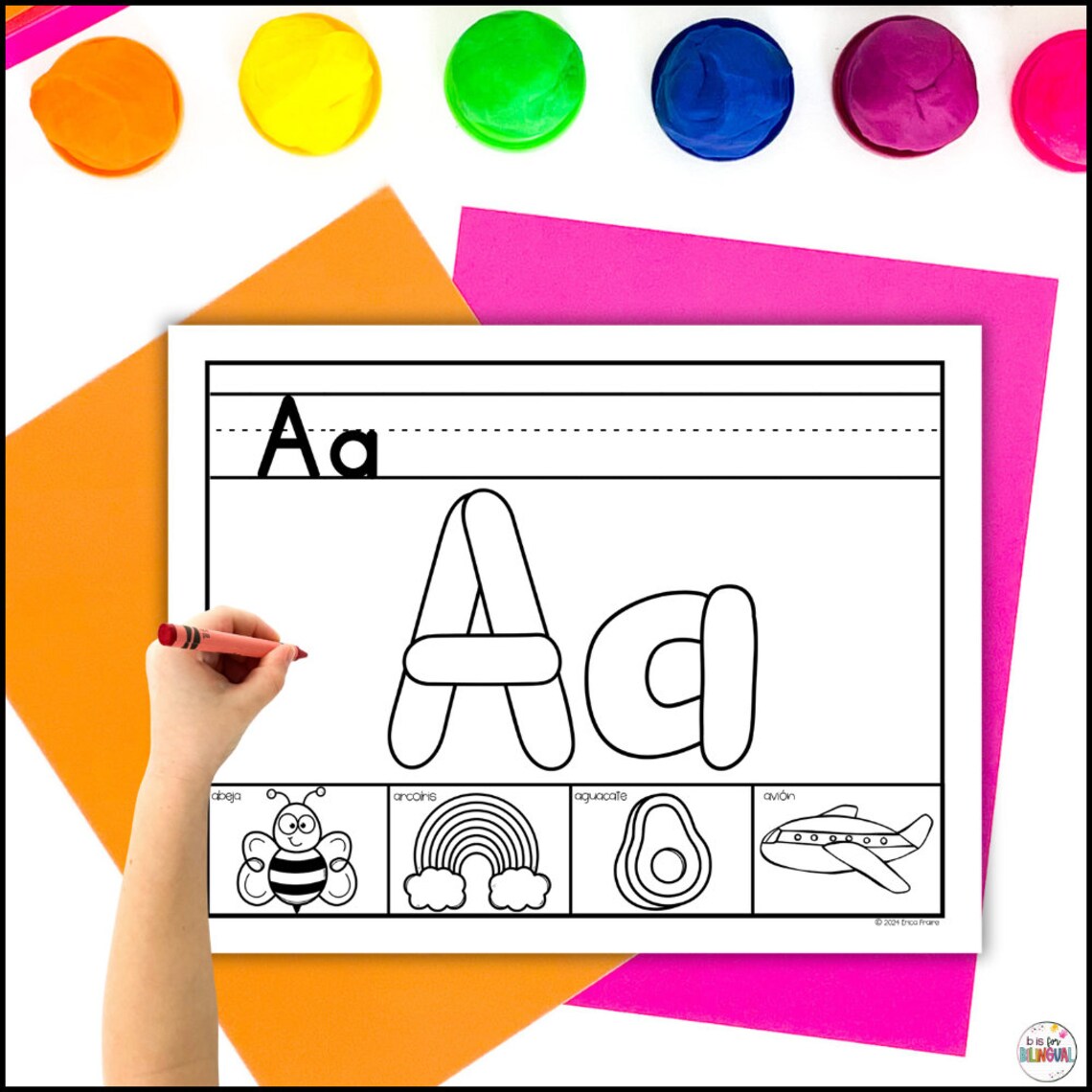 Traza El Alfabeto | Spanish Alphabet Playdough Mats | ABC Mats in ...