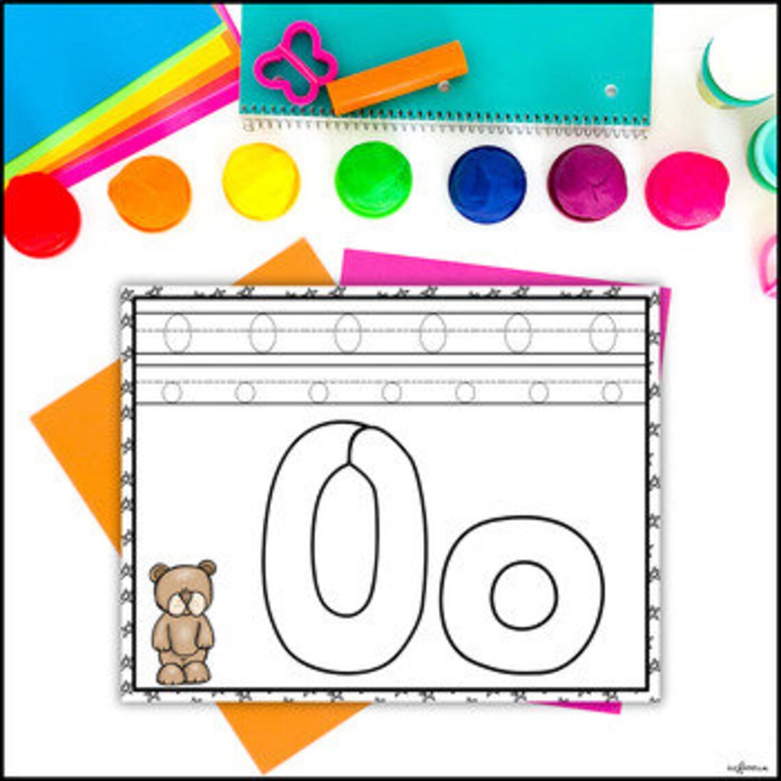 Spanish Alphabet Play Dough Mats | Preschool Printable| Play Doh Mats ...