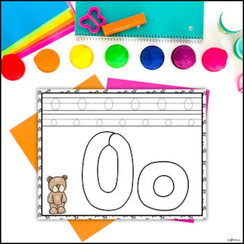 Spanish Alphabet Play Dough Mats | Preschool Printable| Play Doh Mats ...