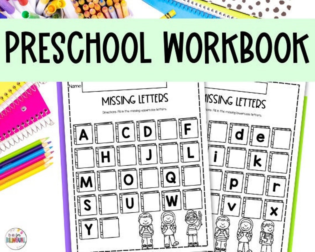 40 Preschool Worksheets | Preschool Printable Workbook | Homeschool ...