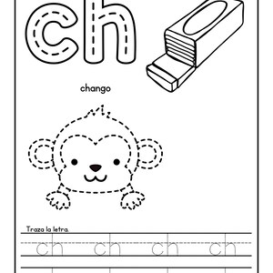 Spanish Alphabet Worksheets for Homeschool Pre-k Kindergarten Tracing ...