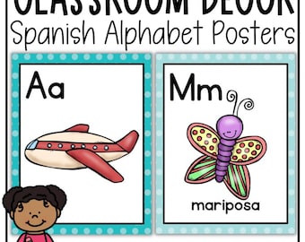 Spanish Alphabet Posters | Homeschool Decor| Classroom Decor | El ...