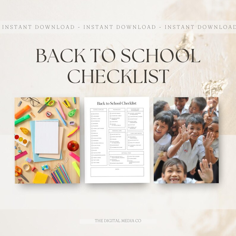 Editable Kids Daily School Checklist, Customizable Routine, Canva ...
