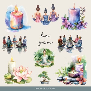Mindful Yoga Digital Planner Stickers, Zen Goodnotes Stickers ...