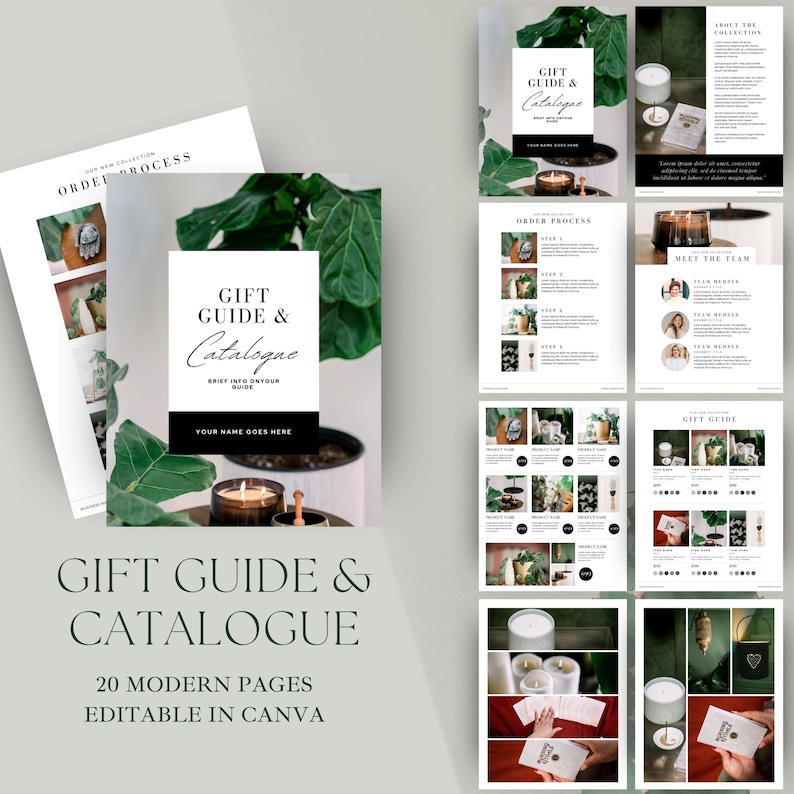 Catalogue / Gift Guide Template INSTANT DOWNLOAD Wholesale Catalogue ...